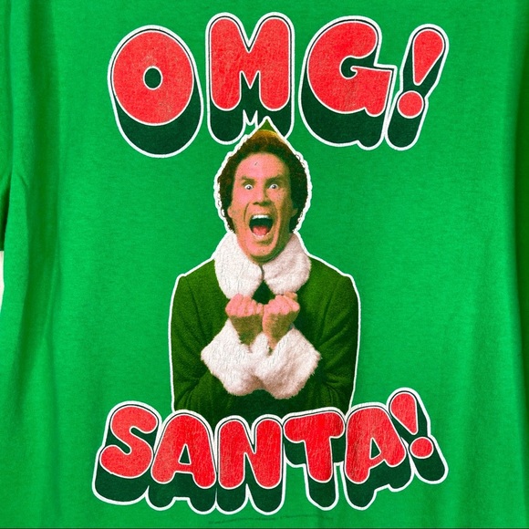 Tops | Buddy The Elf Omg Santa Tshirt | Poshmark